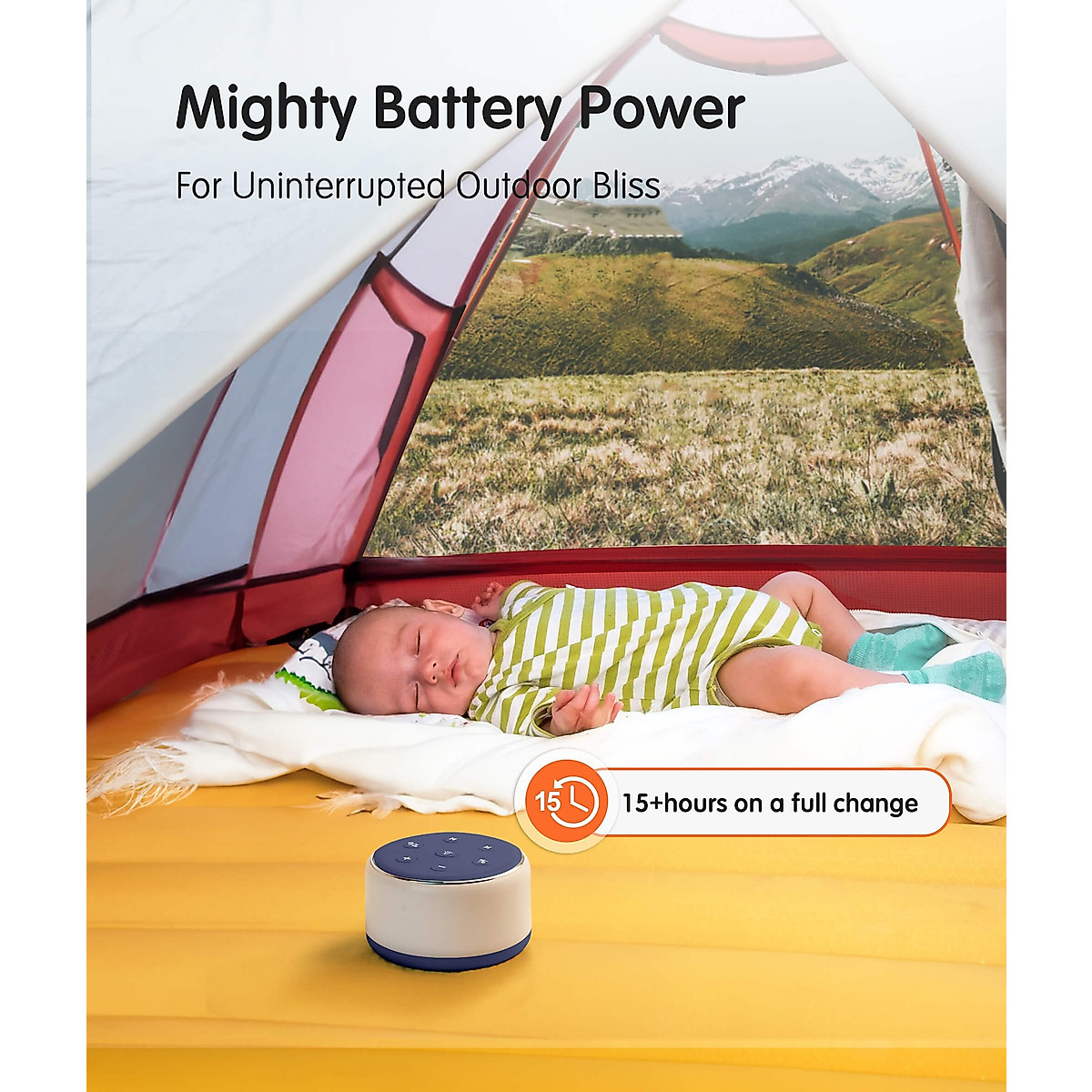 White Noise Sound Machine Baby for Sleeping with Night Light – 34 Soothing Sounds, Rechargeable White Noise Machine for Baby Kids Adults Sleep, Portable Lullaby Machine Baby Soother