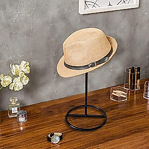 SZCXTOP Metal Wig Stand Holder,Hat Racks,Hat Display Stand,12 inch Stable Sturdy Wig Head Holder, Freestanding Durable Hat Holder Storage Stand,Holders Mannequin Head