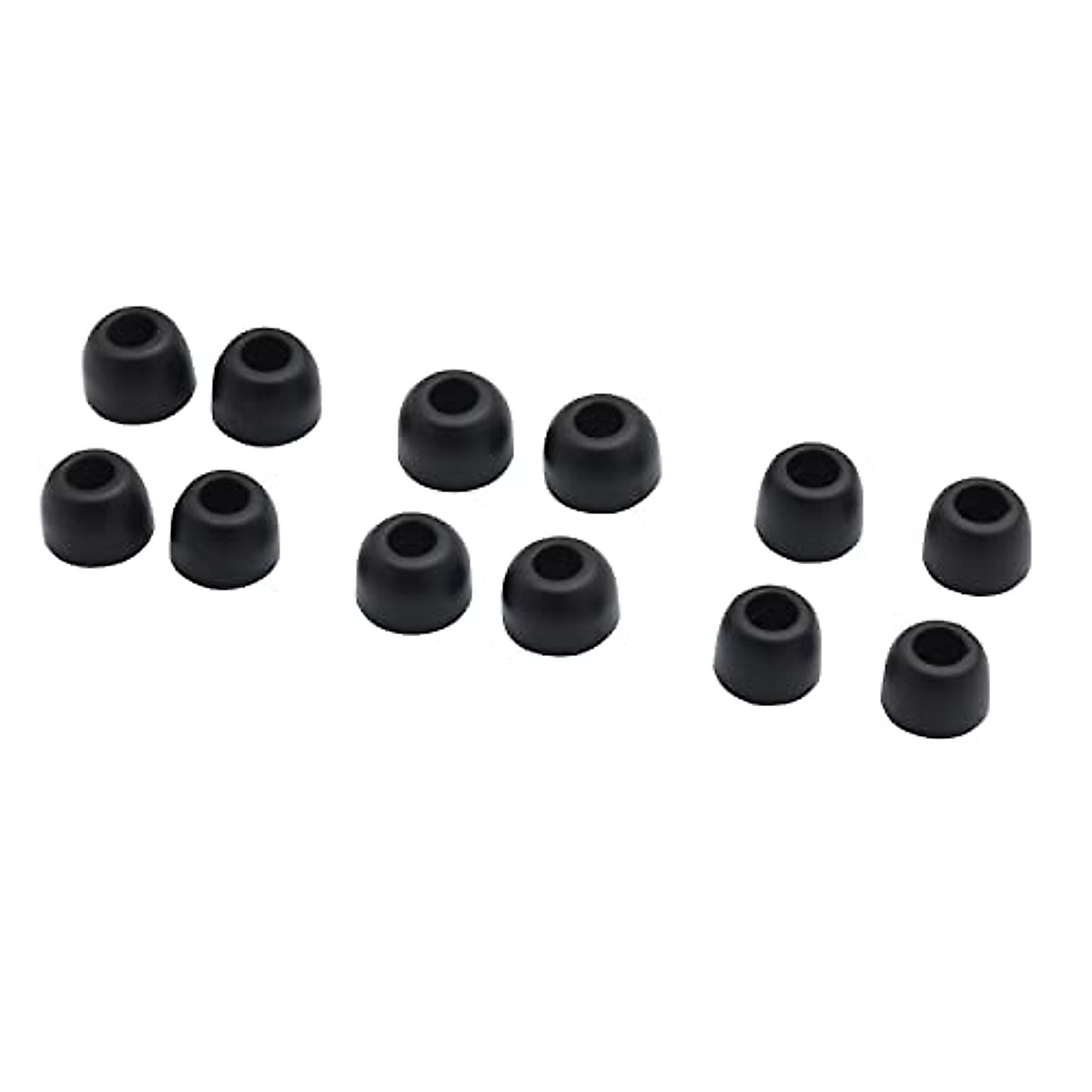 6 Pairs Memory Foam Earbud Tips for WF-1000XM4 Ear Tips Foam Ear Tips with WF-1000XM4 Replacement Tips 6 Pairs, SML, Black