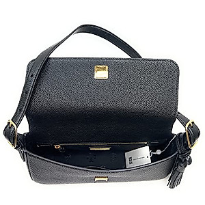 Tory Burch Emerson Flap Shoulder Bag (Black)