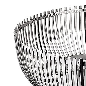 Alessi Round Basket, 23cm, Silver