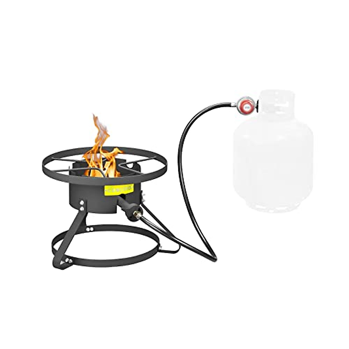 CONCORD Prairie Burner. 16" Single Banjo Jr Outdoor Burner with Stand. Great Stove for Home Brewing, Turkey Frying, Seafood Boils, Etc