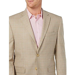 Lauren Ralph Lauren Mens Lexington Plaid Blazer Sportcoat Tan 38R
