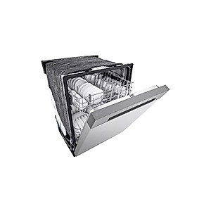 LG 24-Inch Front Control Dishwasher with SenseClean in Stainless Steel - LDFC2423V