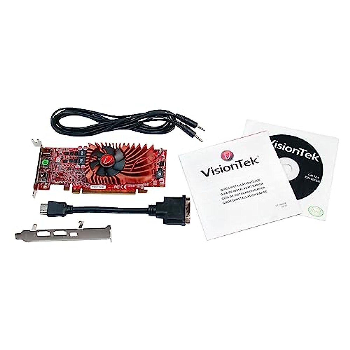 VisionTek Radeon 7750 SFF 1GB DDR3 3M (2x HDMI, miniDP) Graphics Card - 900574