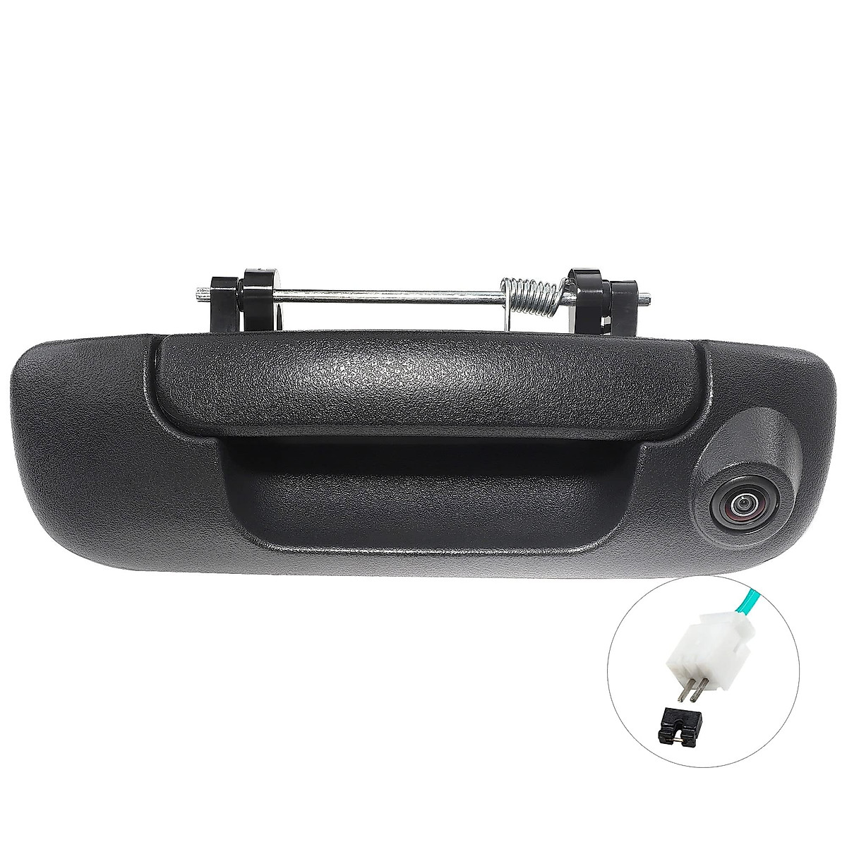 EWAY Tailgate Handle Backup Camera for 2002-2008 Dodge RAM 1500 2500 3500 Tailgate Latch Door Handle Aftermarket Reverse Reversing Back Up Rear View Camera RCA Connector w/ 26FT Extension Harness
