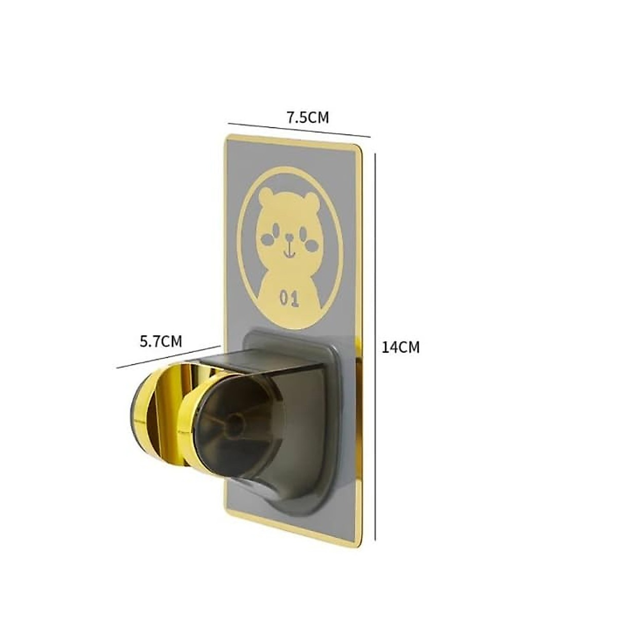 XXBERA Bathroom Shower Head Holder Adjustable Self-Adhesive Shower Bracket Home Product (2PCS)