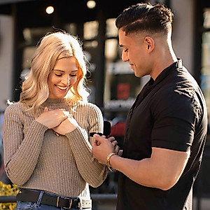 LIFETIME JEWELRY 3-Stone Cubic Zirconia Love Ring for Women 24k Real Gold Plated (9)