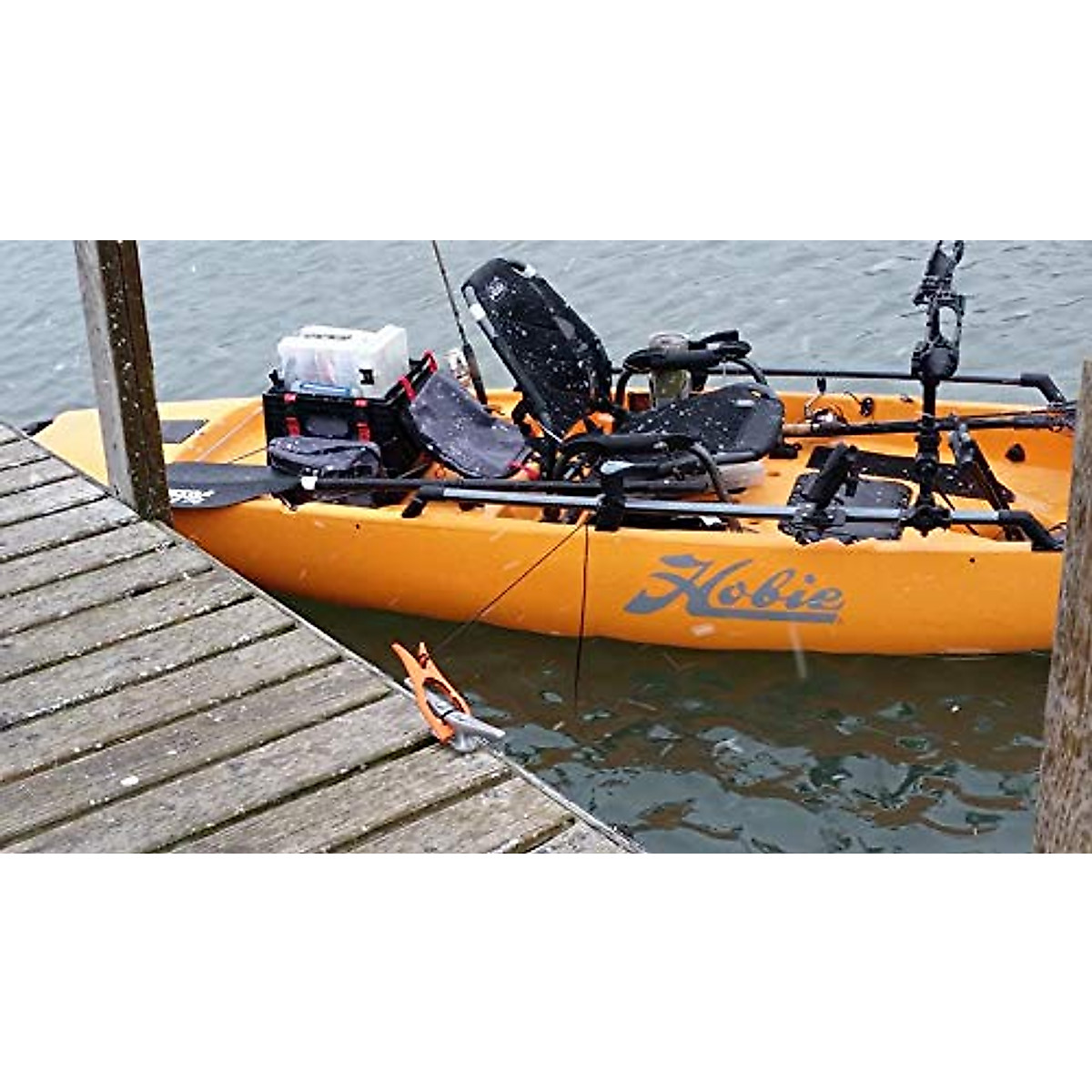 Brush Gripper Securely Anchor Your Kayak, Canoe or Boat in Seconds. The Harder You Pull The Tighter It Grips! - Made in USA