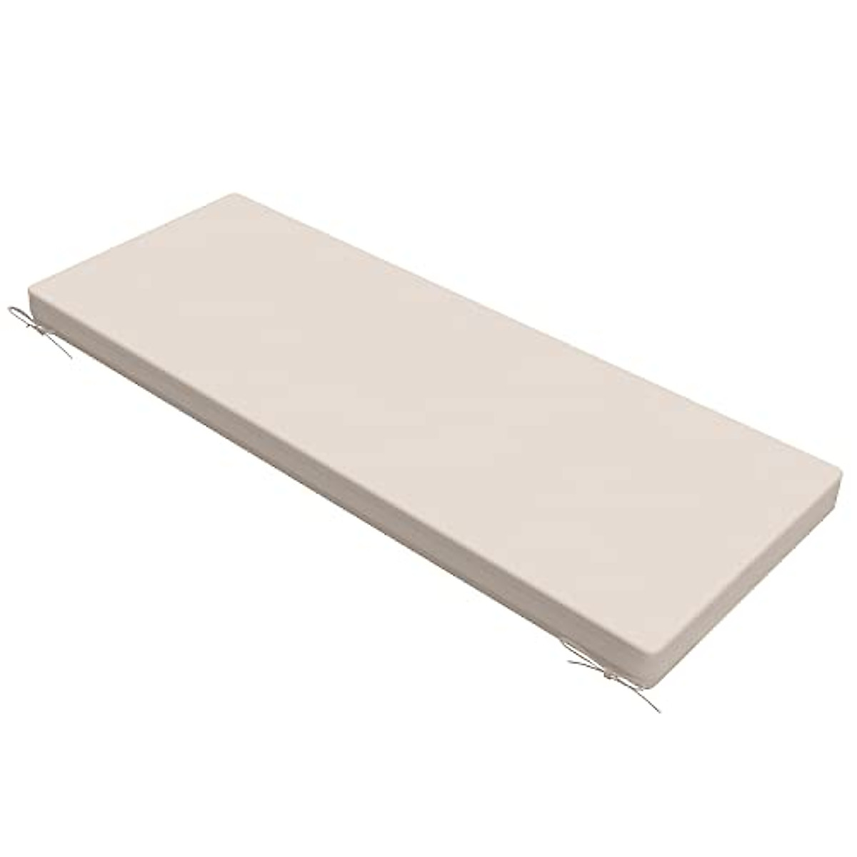 AAAAAcessories Outdoor/Indoor Bench Cushion for Patio Furniture Bench/Swing/Settee, 59 x 18 x 3 Inch, Light Beige