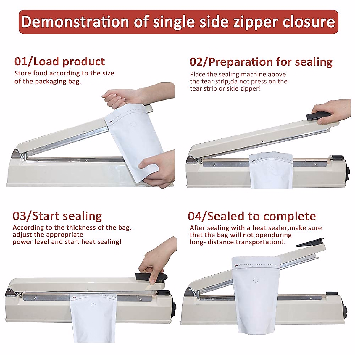 REMTAP Coffee Bags with Valve (50pcs,8oz) Red High Barrier Aluminumed Foil Flat Bottom Standing Coffee Beans Storage Bags,Reusable Heat Sealable Side Zipper Pouches for Home or Store