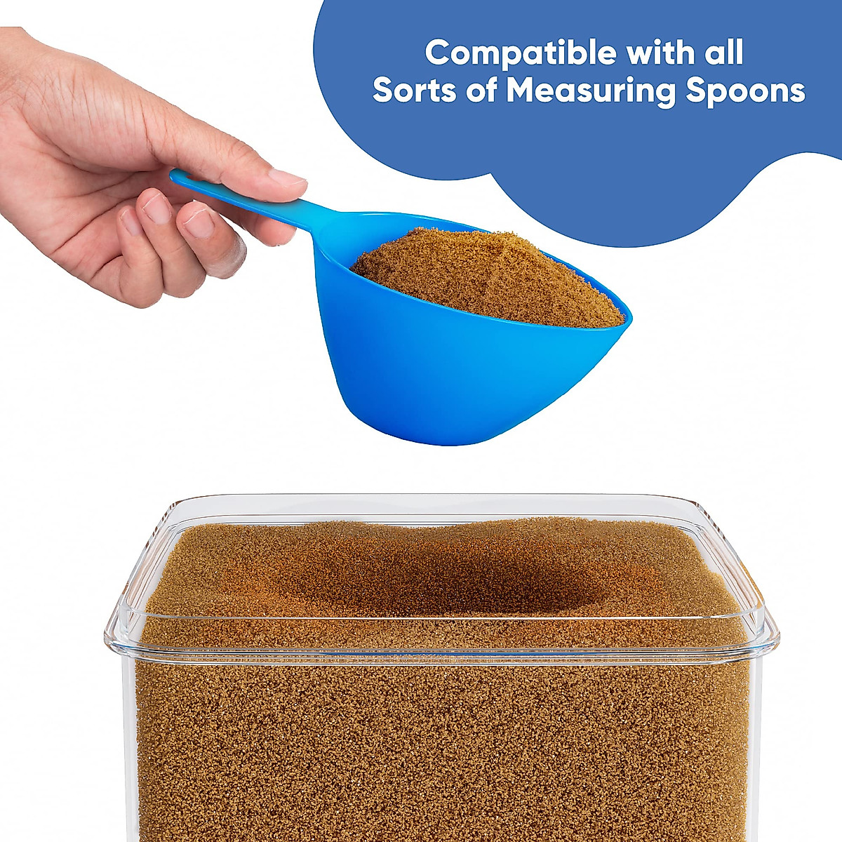 Chef's Path Extra Large Food Storage Containers (8 Pack) with Lids Airtight for Flour Sugar & Rice - Airtight Kitchen & Pantry Organization for Bulk Food Storage - with Markers Labels & Measuring Cups