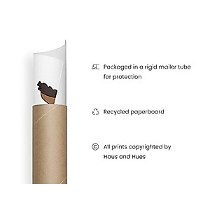 HAUS AND HUES Black Girl Wall Art & Hair Posters for Women - Black Women Art & African American Posters, Black Woman & African Art Pictures Women of Color Black Hairstyle Collage (Unframed 16x20)