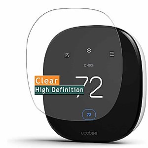 Vaxson 3-Pack Screen Protector, compatible with ecobee New Smart Thermostat Enhanced TPU Film Protectors Sticker [ Not Tempered Glass ], Transparent