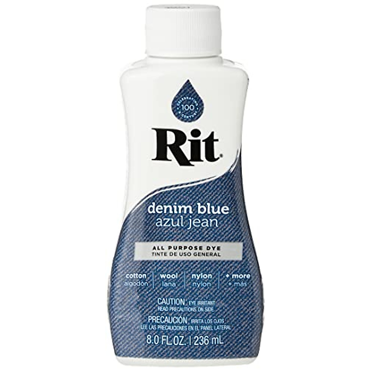 Rit Purpose Liquid Dye, 236ml, Denim Blue