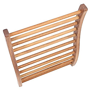 Kütral Sauna Backrest -Made of Canadian Red Cedar - Ergonomic S-Shape - 2 Complimentary Towels Included