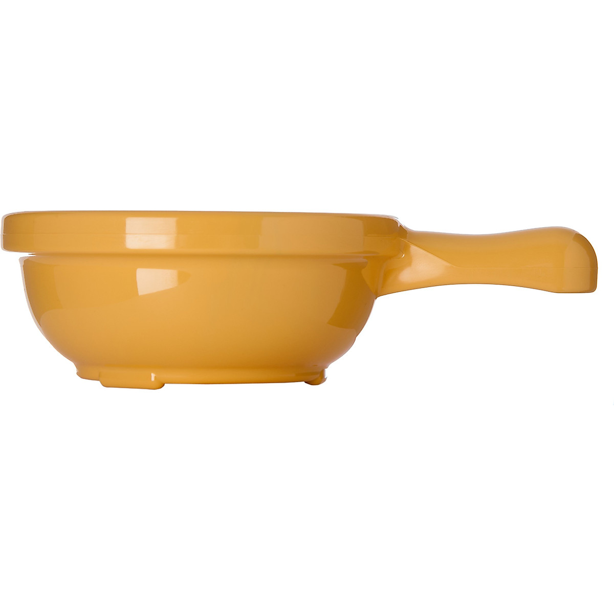 Carlisle FoodService Products Soup Bowl with Handle for Catering, Buffets, Restaurants, San, 8 Ounces, Yellow