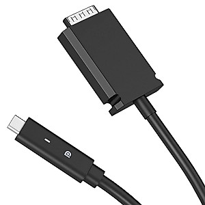 FKA 2.6 ft Black Male-to-Female USB Type C Thunderbolt Dock Cable for Dell TB15 TB16 Docking Station, 24 Pins, Data Transfer