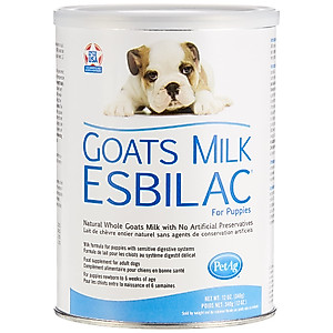 Pet-Ag Goat’s Milk Esbilac Powder - 12 oz - Powdered Puppy Formula with Prebiotics, Probiotics & Vitamins for Puppies Newborn to Six Weeks Old - For Sensitive Digestive Systems