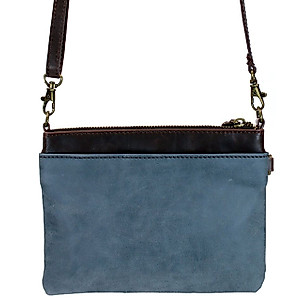 Chala Wiener Dog Mini Crossbody Handbag Dog Lovers Convertible Straps Dachshund Mom (Indigo)