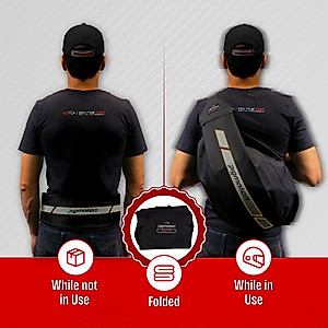 Pigmalion Motorcycle Helmet Bag | Innovative, Foldable Belt for Helmet Carry | The Smart Motorcycle Backpack Alternative (Neon Green)