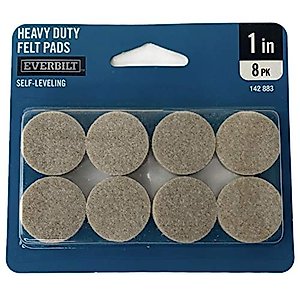 Beige Self-Leveling 1 in. Felt Pads (8-Pack)