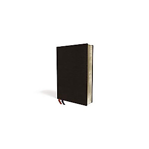NIV, Thinline Bible, Bonded Leather, Black, Red Letter, Comfort Print
