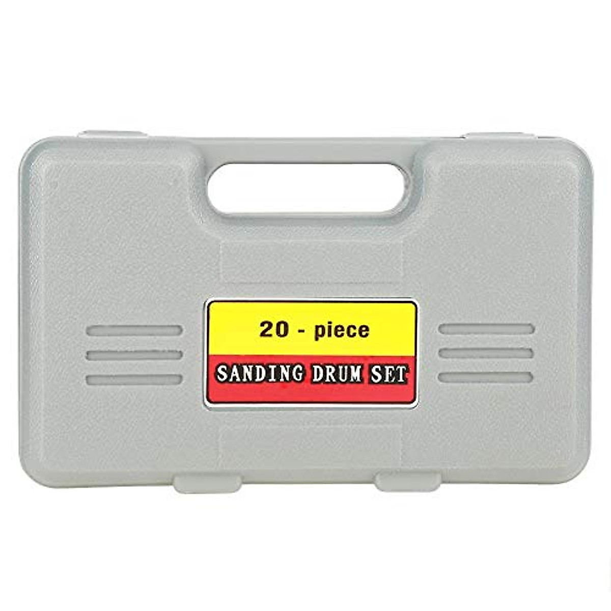 Drill Press Sanding Drum Kit, 20pcs Rubber Sanding Drum Set for Drill Presses and Power Drills, Drum Sander Attachment with Spindle Sander Sleeves and Tool Carrying Case, 1/2, 3/4, 1, 1-1/2 Inch