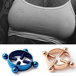 2pcs Fake Nipple Rings,Surgical Steel Nipple Rings,Fake Nipple Piercings Faux Nipple Rings for Women Faux Piercing Jewelry(silver)
