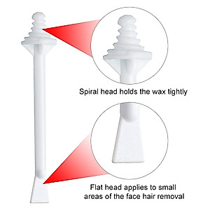 DecBlue Nose Wax Sticks - 60Pcs Plastic Nasal Cleaning Applicators for Painless Nostril and Eyebrow Hair Removal for Men and Women