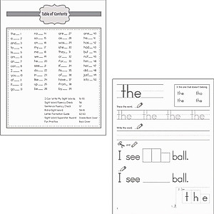 Really Good Stuff My Sight Word Journals – Words 1–50