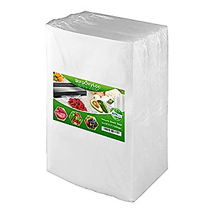 SurpOxyLoc 4mil100 Quart Size 8x12Inch Vacuum Freezer Sealer Bags for Food ,BPA Free, Heavy Duty Commercial Grade,Sous Vide Vaccume Safe,Universal Design Pre-Cut Bag and Work with Any Types Vacuum Sealer