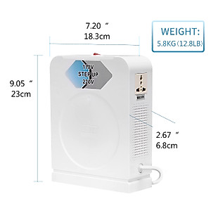 110v to 220v Step up Converter watts with 220V Output for Using and China Appliance in Europe Quantity (2000W)