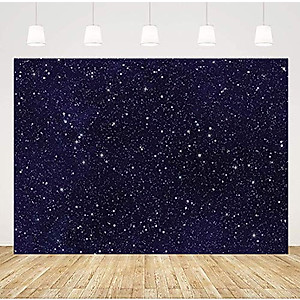 Night Sky Star Backdrops Universe Space Theme Starry Photography Backdrop Galaxy Stars 5x3ft Vinyl Children Boy 1st Birthday Party Photo Background Newborn Baby Shower Banner Photo Studio Booth