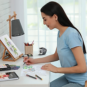 ARTEZA Felt Tip Pens, Set of 24 Landscape Brush Tip Calligraphy Pens for Note Taking, Sketching, Cross-Hatching, Outlining, Dye-Based Ink, Smear-Free