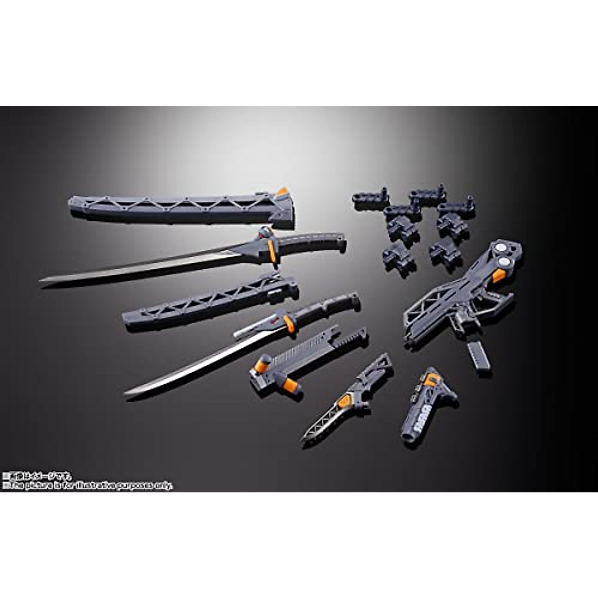 TAMASHII NATIONS Tamashi Nations - Neon Genesis Evangelion - Weapon Set for Evangelion, Bandai Spirits Metal Build