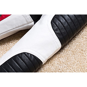 BUDERMMY Boys Leather Motorcycle Pilot Jackets Toddler Coats Black Size 11