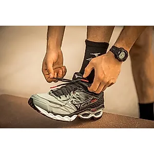 Mizuno Men's Wave Creation 20 Running Shoe, Black, 10.5 D US