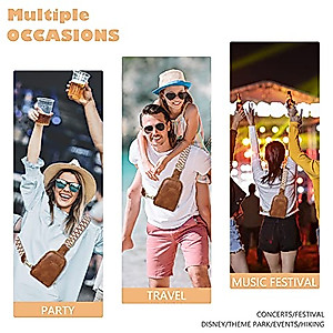 INICAT Fanny Packs for Women, Belt Bag Fashion Waist Packs Small Sling Bag with Adjustable Strap for Travel Hiking Outdoor Sports (04-Apricot)