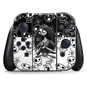 Skinit Decal Gaming Skin Compatible with Nintendo Switch Joy Con Controller - Officially Licensed Disney The Nightmare Before Christmas Sally Art Design