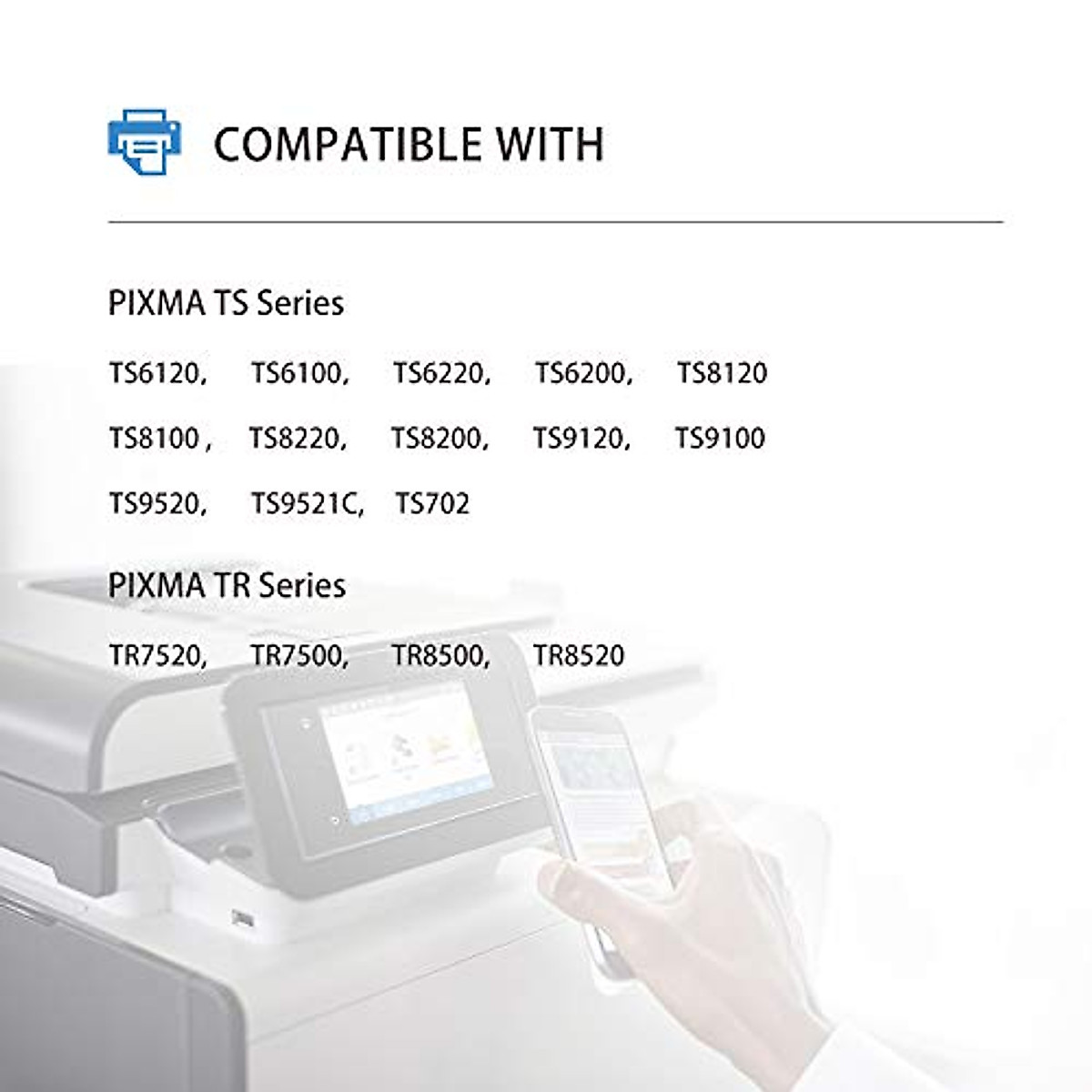 TEINO Compatible Ink Cartridges Replacement for Canon 280 PGI-280 XL PGI-280XXL use with Canon PIXMA TS9120 TR8520 TS8220 TS6220 TS6120 TR7520 TS9520 TS8120 TR8500 TS9100 TR7500 (PGBK, 2-Pack)