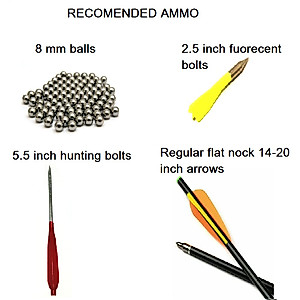 WT-Stalker Repeating Compound Crossbow Shoots Steel Balls and Bolts