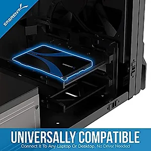 SABRENT M.2 SATA SSD to 2.5 Inch SATA III Aluminum Enclosure Adapter (EC-M2SA) [Not NVMe]