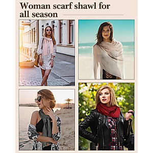 ramede 24 Pcs Women Hijab Scarfs Soft Scarf Shawl Lightweight Long Wraps for Whole Season, 24 Colors