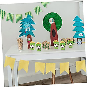 UPKOCH 30pcs Popcorn Boxes Popcorn Popcorn Paper Bag Disposable Dessert Cups Containers for Food Disposable Snack Containers Paper Popcorn Boxes Soccer Popcorn Buckets Candy Box Green