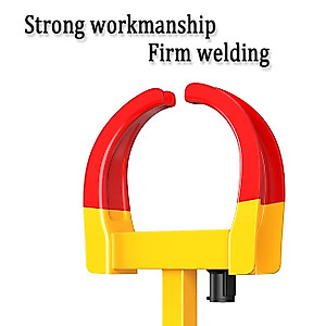 Wheel Lock Clamp Boot Tire, Wheel Clamp Lock Anti-Theft Trailer, Wheel Lock Clamp Boot Claw Stabilizer Anti Theft- Wheel Chock Lock Adjustable for Car Trailer RV Boat Auto Golf Carts，2 Packs