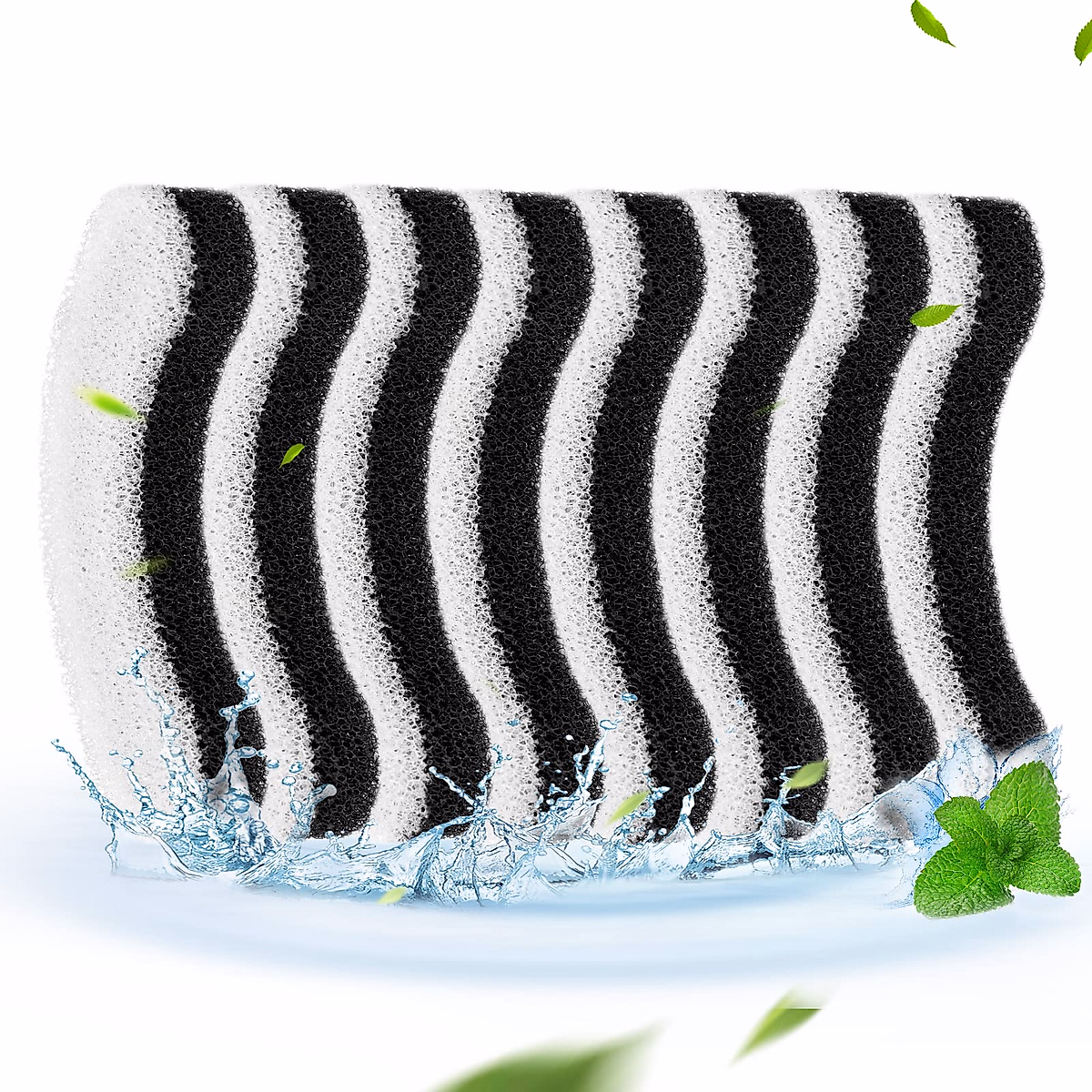 Cepheus 8 Pack Pet Fountain Filters Replacement for Cat Water Fountain, Dog Drinking Dispenser Cat Fountain Filters with 3 Filtration System