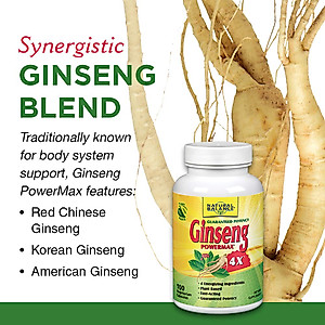 Natural Balance Super Ginseng PowerMax 4X, 100 Capsules