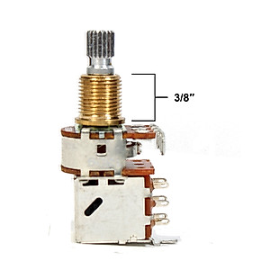 3 Bulk Pack Genuine Bourns 250K Split Shaft Push-Pull Pots for Electric Guitar