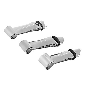 Stainless Steel Cake Lace Clips, 3Pcs Portable Cake Decorating Clamps Fondant Lace Clips Mould DIY Baking Tools 2 x 9cm/0.8 x 3.5in